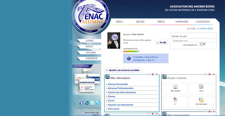 Utiliser alumni.enac.fr